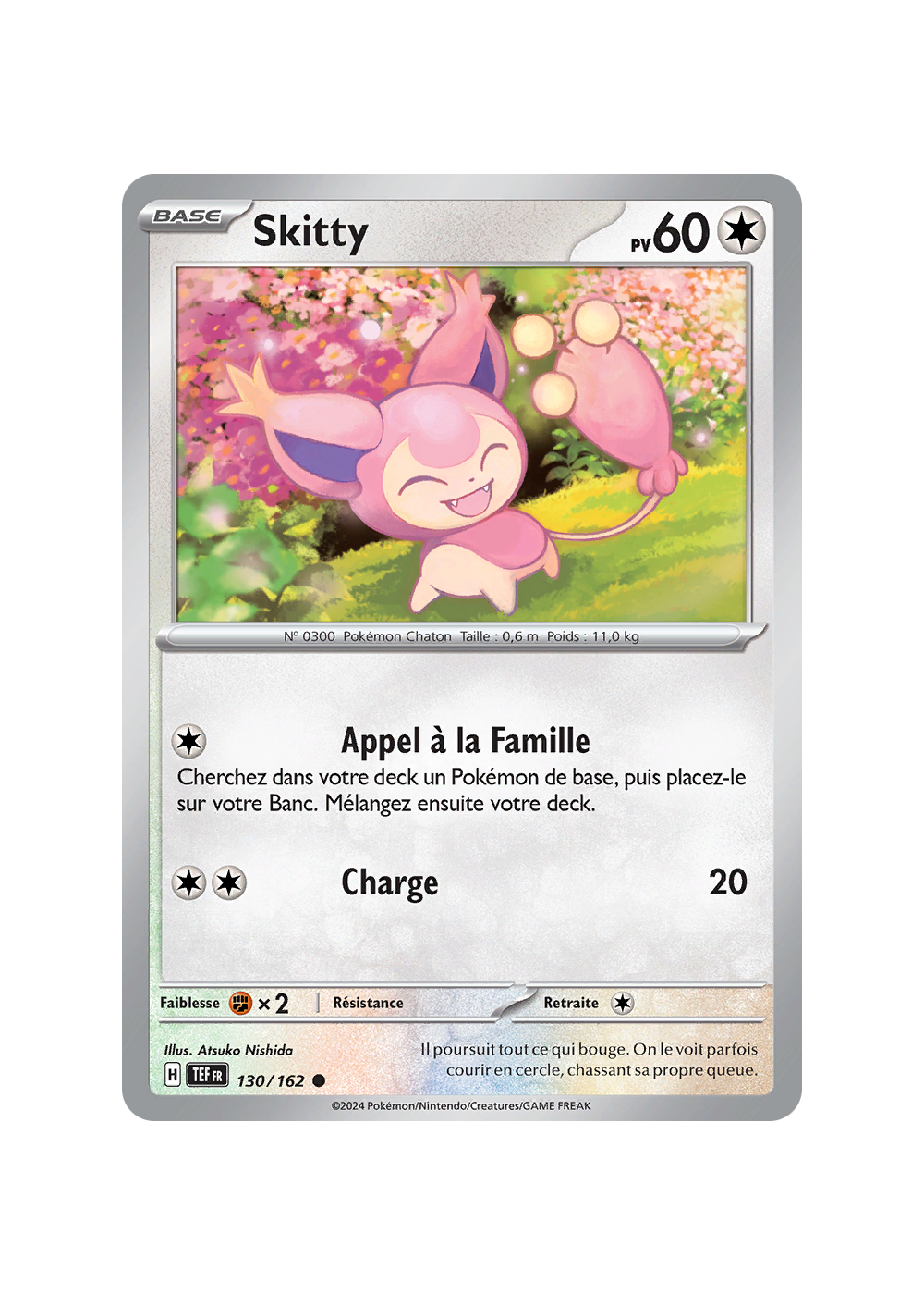 Carte Pokémon Skitty 130/162 Commune Forces Temporelles