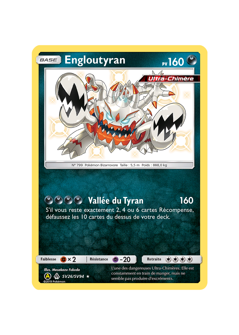 Carte Pokémon Engloutyran SV26/SV94 Ultra Rare Destinées Occultes