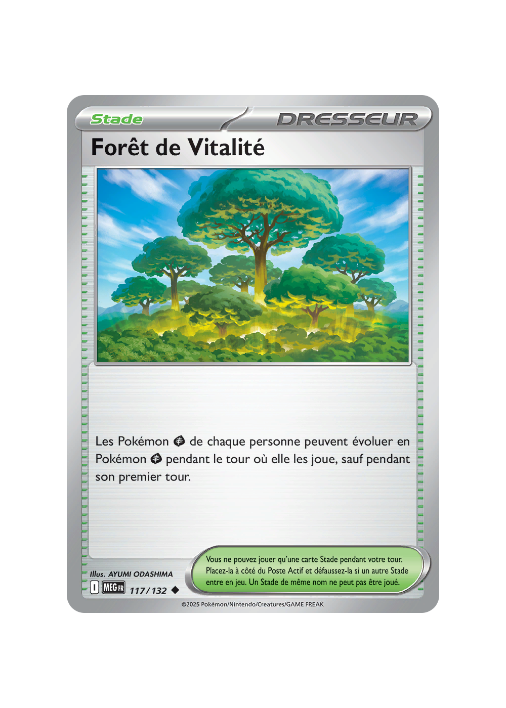 Carte Pokémon Forêt de Vitalité 117/132 Peu commune Méga-Évolution (JCC)