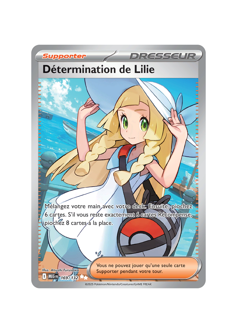 Carte Pokémon Détermination de Lilie 169/132 Ultra rare Méga-Évolution ...